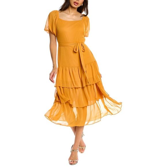 Maison Tara | Dresses | Maison Tara Womens Short Sleeve Solid Serena ...